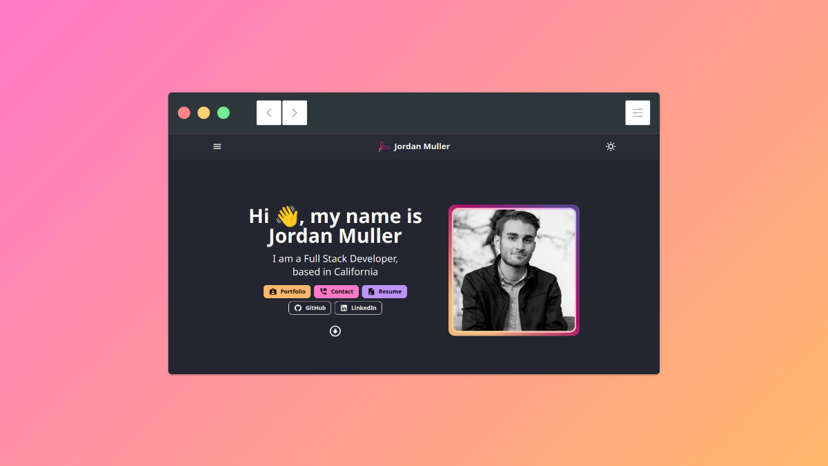 Jordan Muller's Portfolio - Projects, Posts & Resources